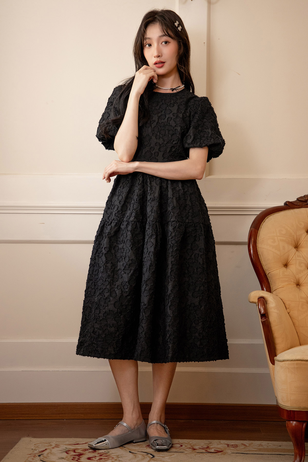OSKIE DRESS - NOIR
