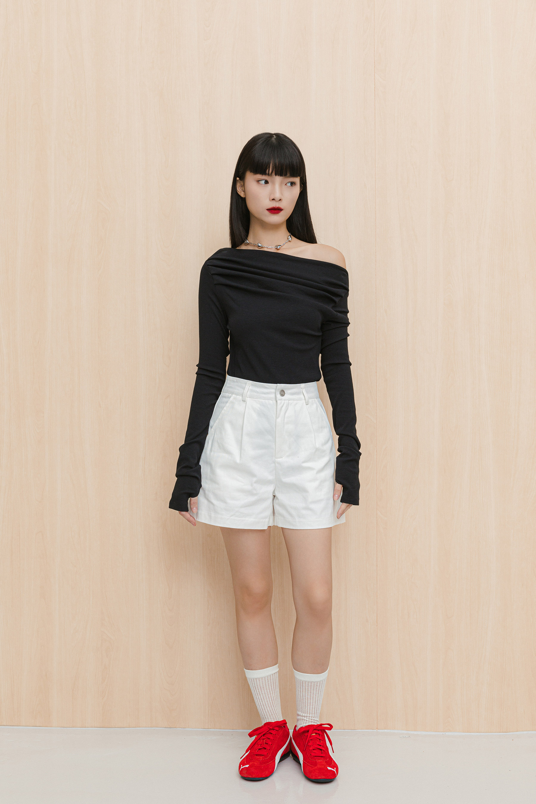 SAMSON SHORTS - BLANC [MODPARADE X Q2HAN] | Modparade