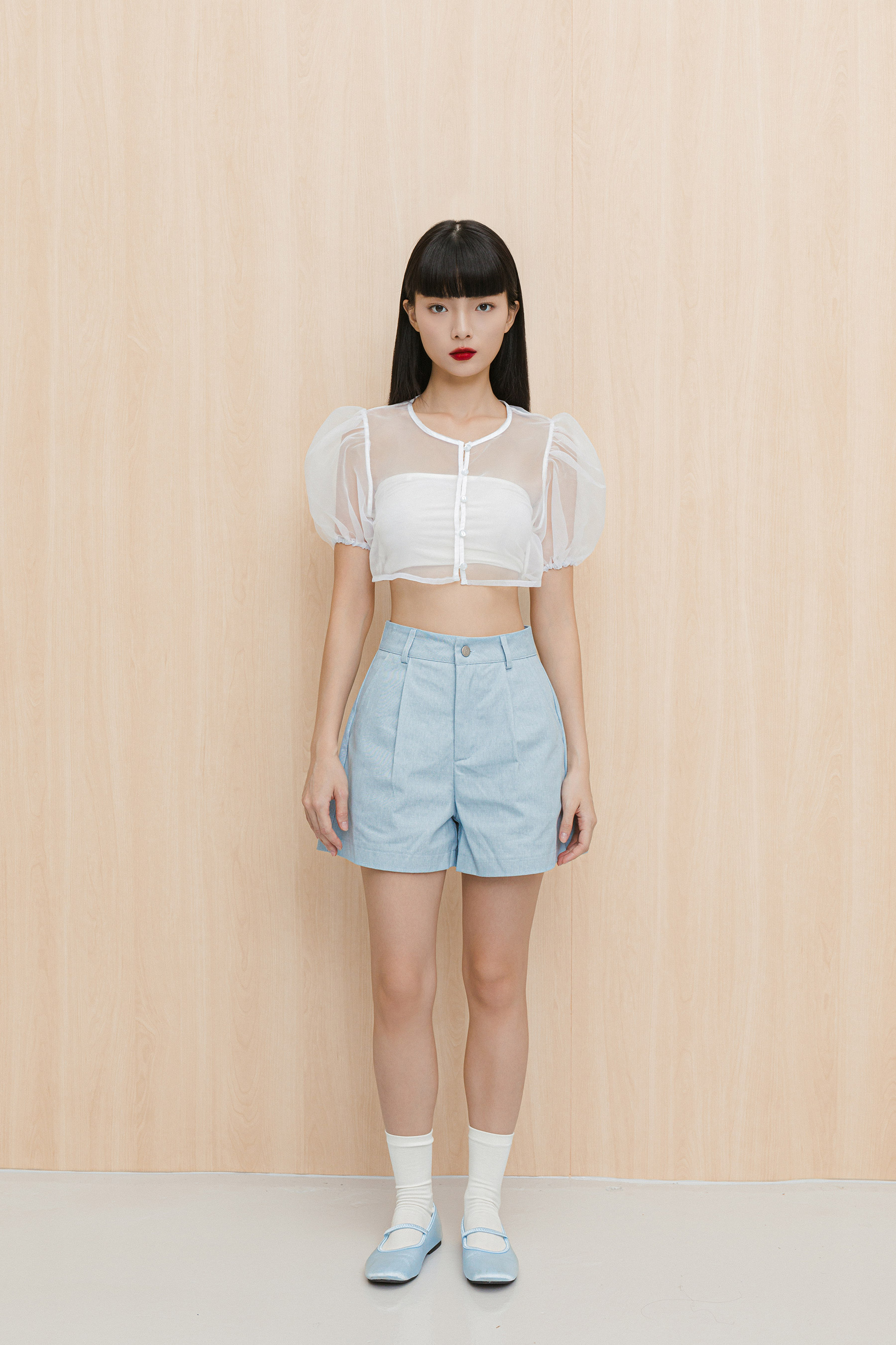 SAMSON SHORTS - DENIM [MODPARADE X Q2HAN] | Modparade