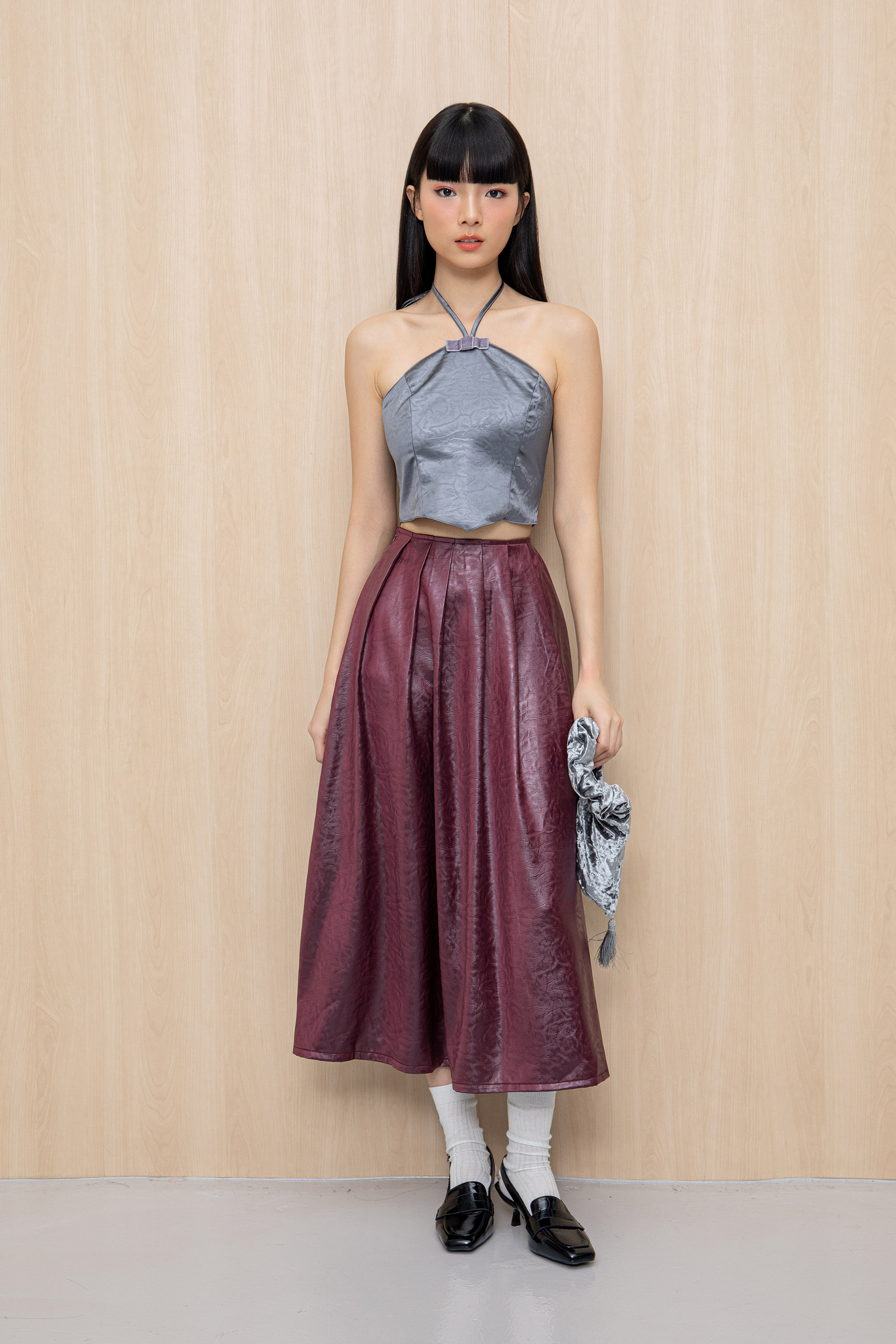 ALICIA TOP - GRAPHITE [BY MODPARADE]