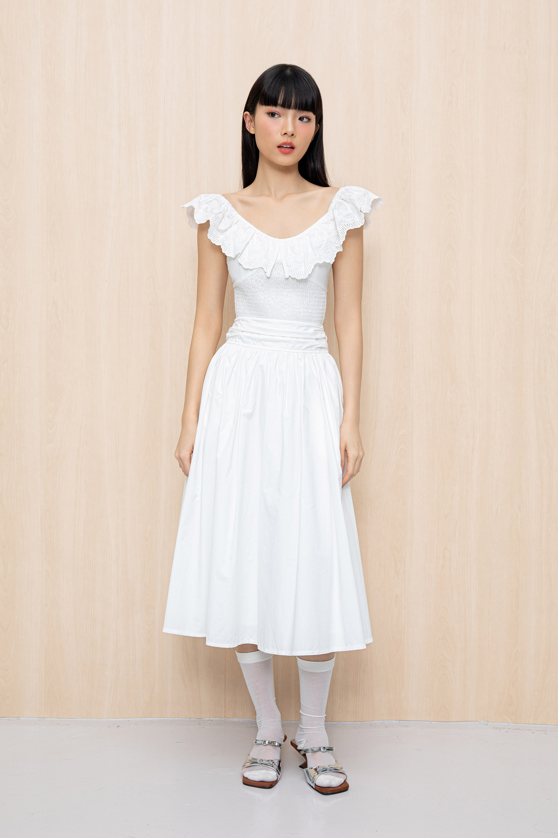 OTTILA SKIRT - BLANC [BY MODPARADE]