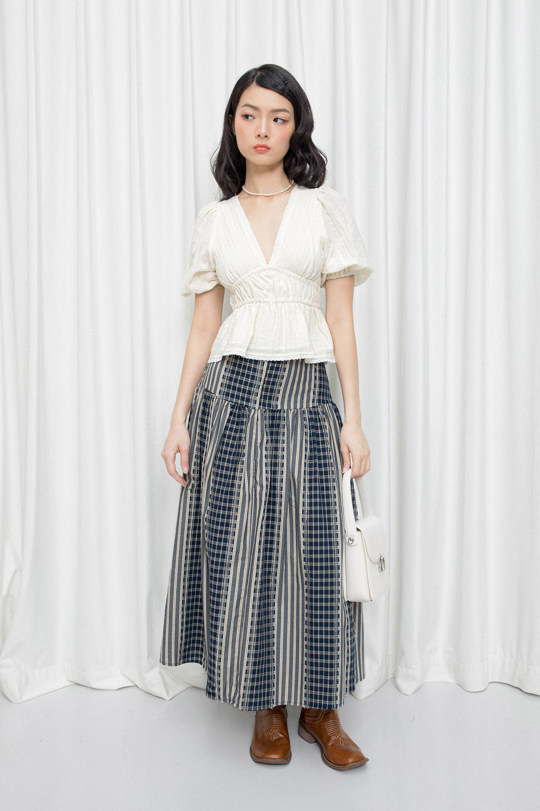 DARCY SKIRT - OXFORD [BY MODPARADE]