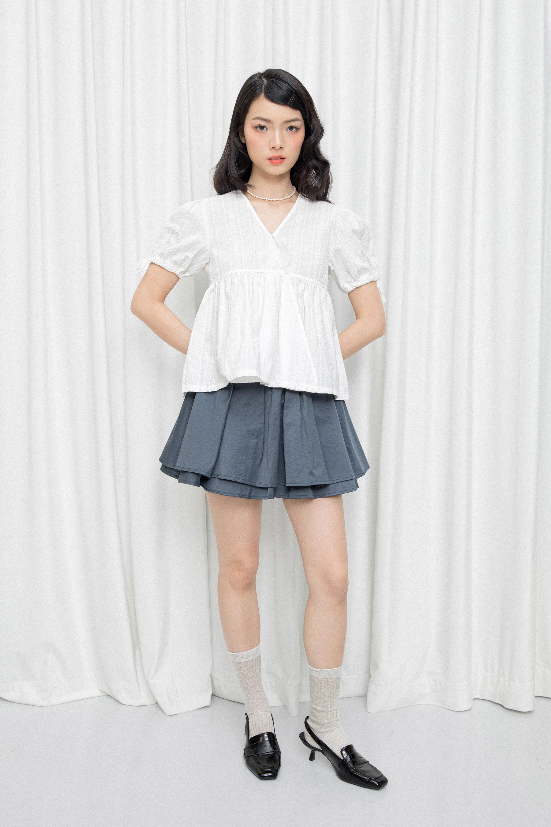 LOWE TOP - BLANC STITCH [BY MODPARADE]