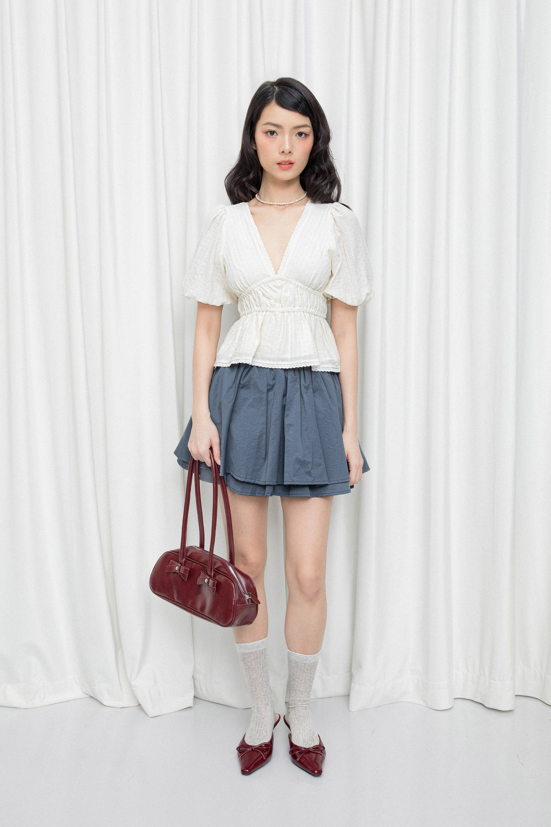 PIPER TOP - CREME [BY MODPARADE]