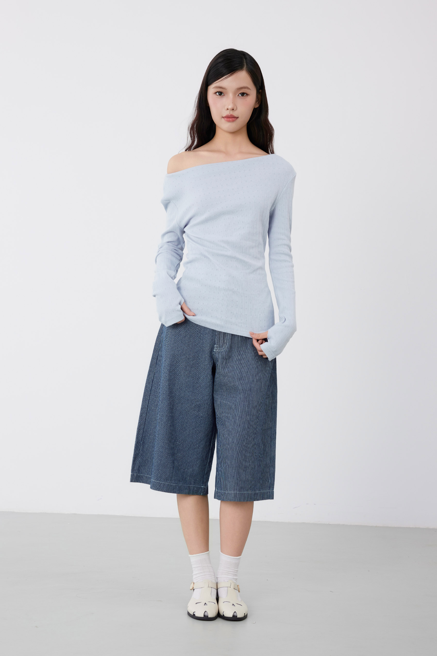 BETH TOP - POWDER [BY MODPARADE]