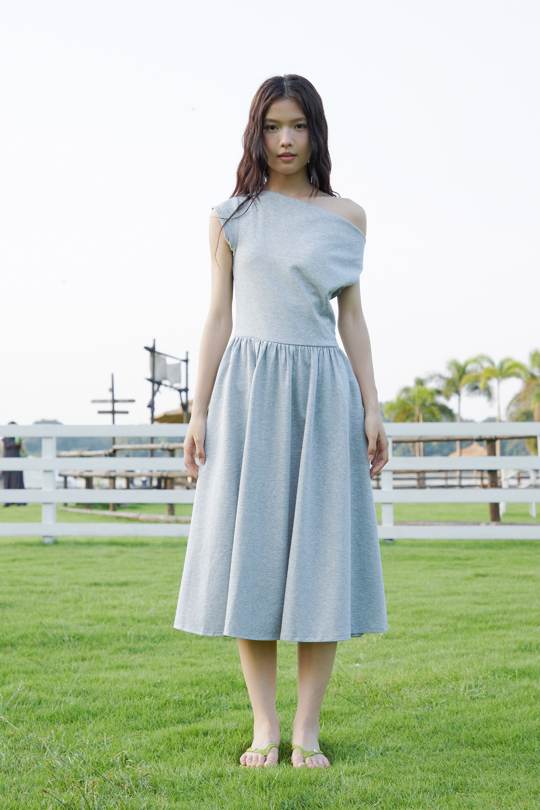 SASCHA DRESS - HEATHER GREY [BY MODPARADE]